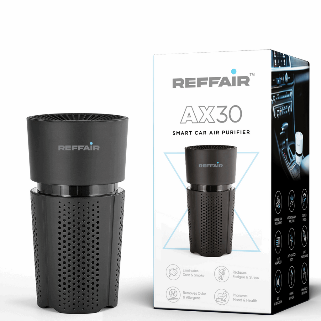 Reffair AX30 MAX Car Air Purifier with Ionizer & Aroma Tab